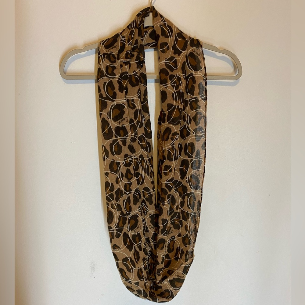 Coach Animal Print Signature Print Infinity Scarf - Gem